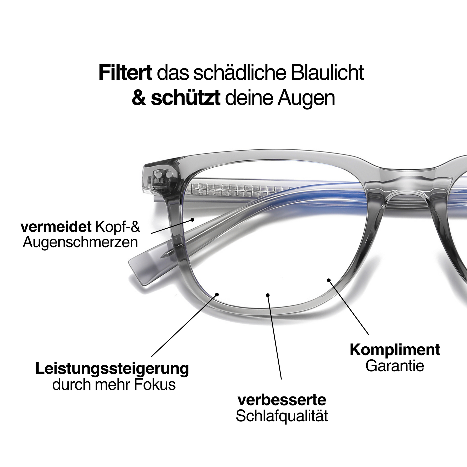 Stilvolle Brille Blaulichtfilter Nachteile Fotos